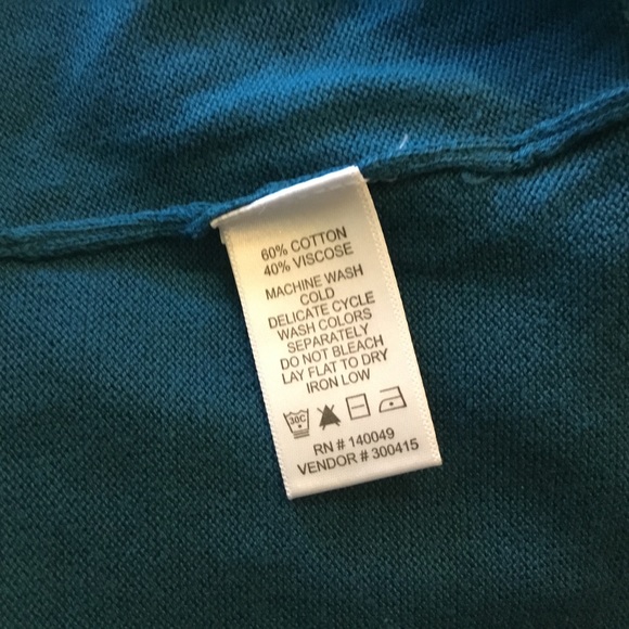 Chadwicks | Sweaters | Nwt Chadwicks Teal Long Cardigan L | Poshmark